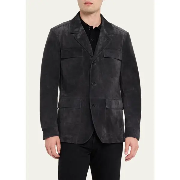 TOM FORD Suede Military Jacket