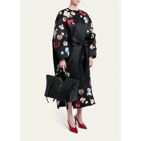 Givenchy Facet Medium Chain-embellished Leather Top-handle Bag