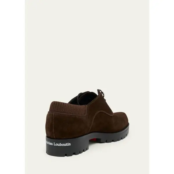 CHRISTIAN LOUBOUTIN Cavafield Leather Lug-sole Derby Shoes