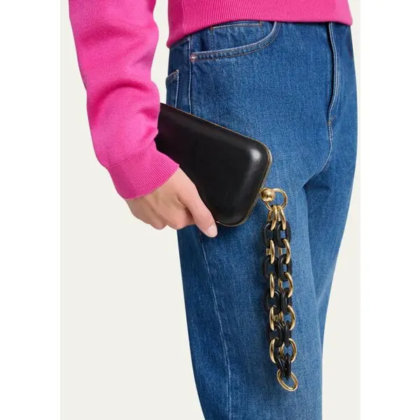 Givenchy Wristlet Clutch Bag In Nappa Leather