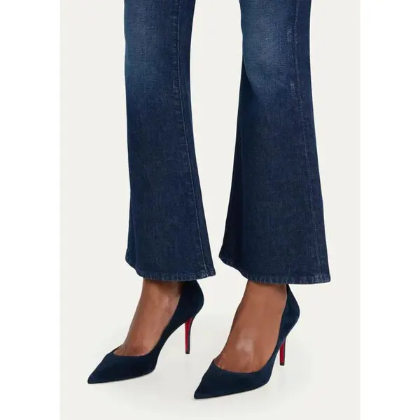 CHRISTIAN LOUBOUTIN 80mm Miss Z Suede Pumps - Marine