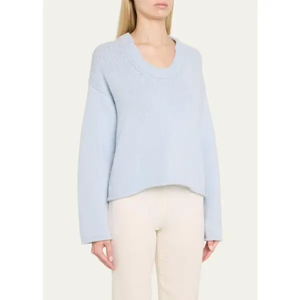 Loulou De Saison Derry Cashmere Scoop-neck Sweater