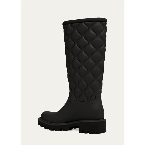 Moncler Kickstream Quilted Mid-calf Boots - Black