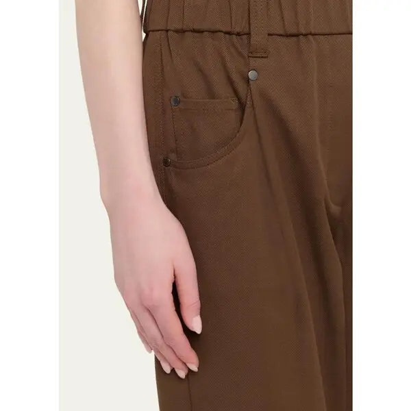 Brunello Cucinelli Slim-leg Ankle Pull-on Pants