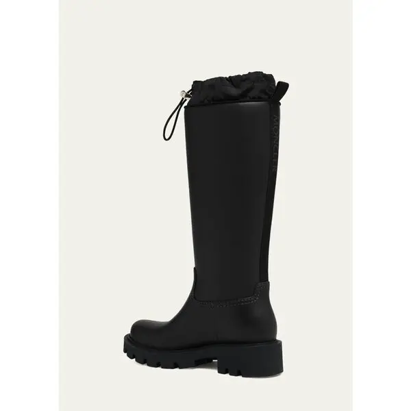 Moncler Kickstream High Waterproof Rain Boots - Black