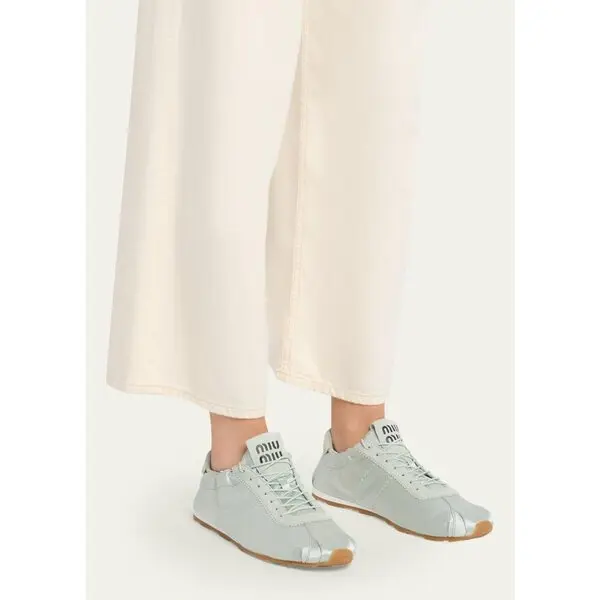Miu Miu Satin Retro Runner Sneakers - Linfa