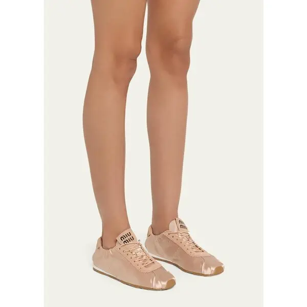 Miu Miu Satin Retro Runner Sneakers - Linfa