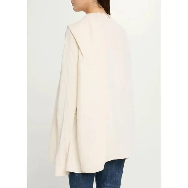 TOTEME Draped Cady Blouse - Ecru