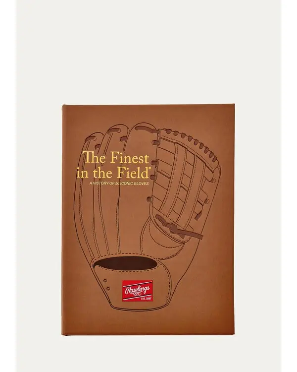 GRAPHIC IMAGE The Finest In The Field: A History Of Iconic Gloves" Leather-bound Book Ed Wheatley - Tan