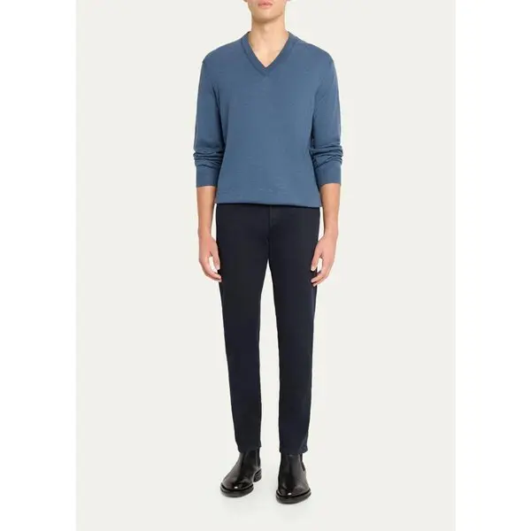 Zegna Oasi Cashmere V-neck Sweater - Blue