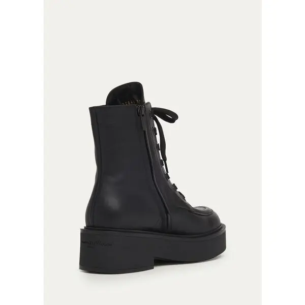 GIANVITO ROSSI Leather Combat Boots