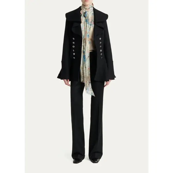 Alexander McQueen Bumster Wool Trousers