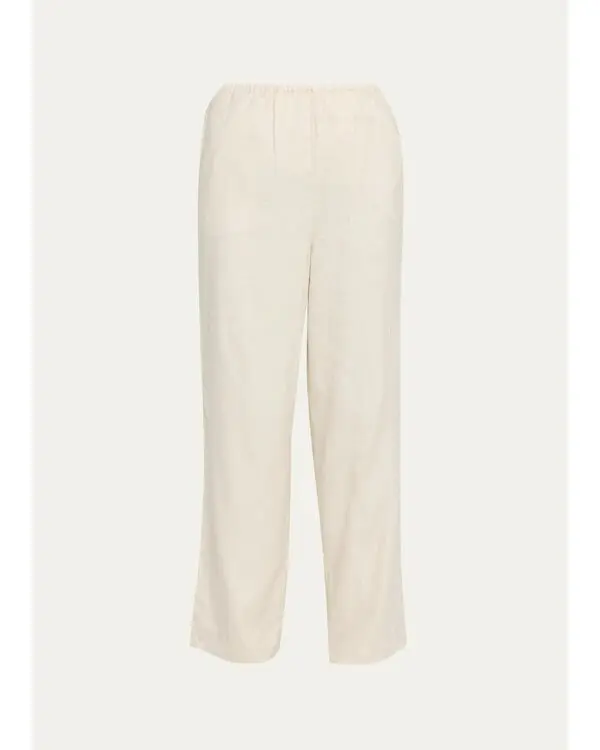 TOTEME Monogram Flannel Straight-leg Trousers