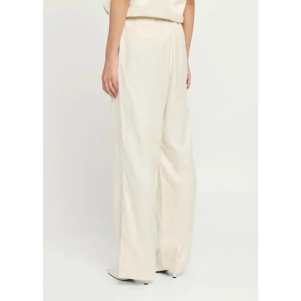TOTEME Monogram Flannel Straight-leg Trousers