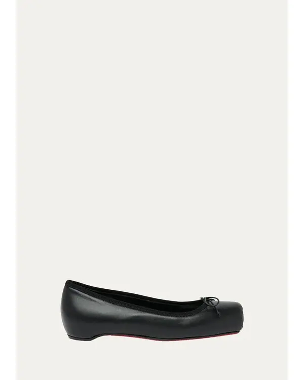CHRISTIAN LOUBOUTIN Cassia Leather Ballerina Flats