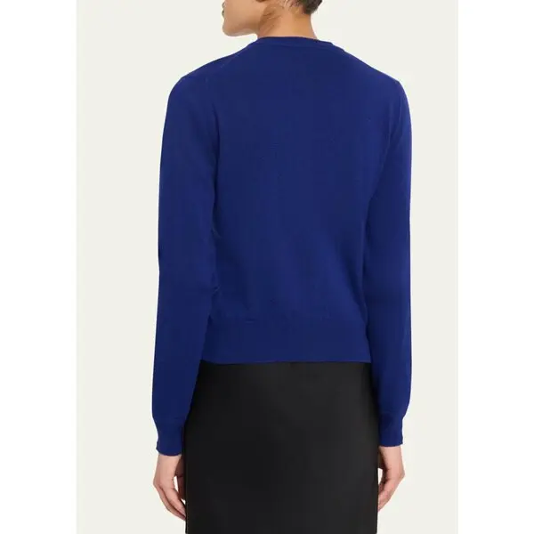 JIL SANDER Wool Crewneck Cardigan