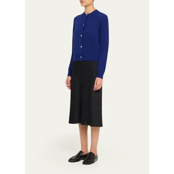 JIL SANDER Wool Crewneck Cardigan