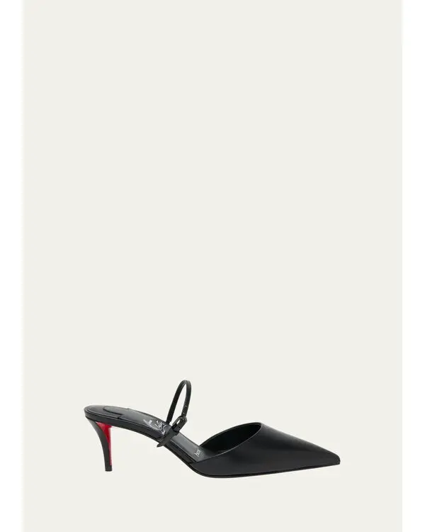 CHRISTIAN LOUBOUTIN 60mm Milena Leather Mule Pumps