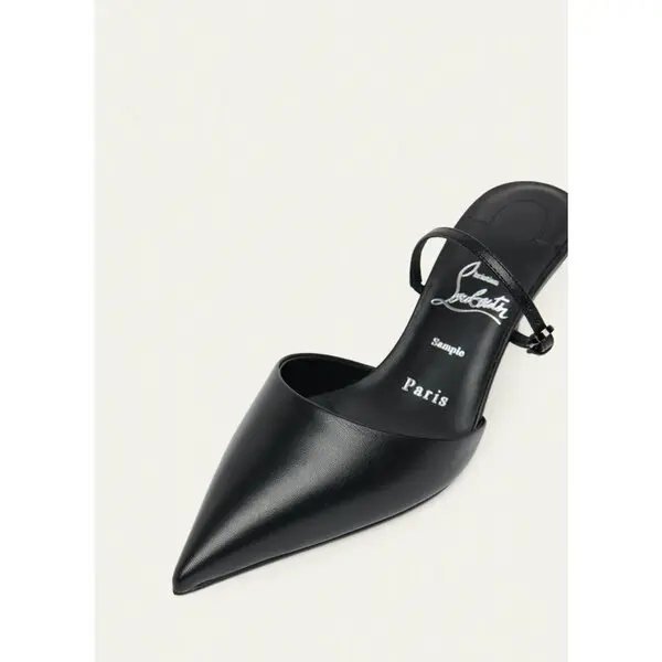 CHRISTIAN LOUBOUTIN 60mm Milena Leather Mule Pumps