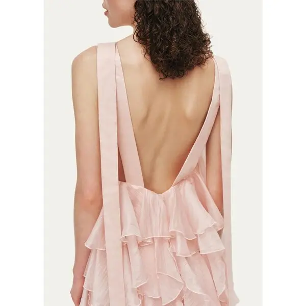 Aje Athena Tiered Ruffle Gown