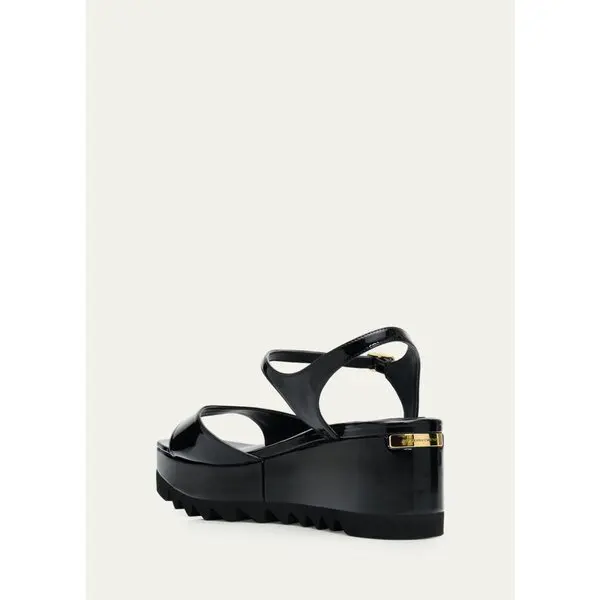 Stella McCartney 80mm Elyse Patent Platform Sandals