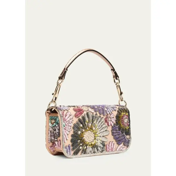 Valentino Garavani Small Crystal Vlogo Sequin Burst Shoulder Bag