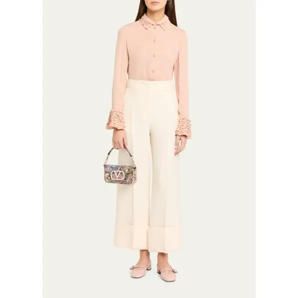 Valentino Garavani Small Crystal Vlogo Sequin Burst Shoulder Bag