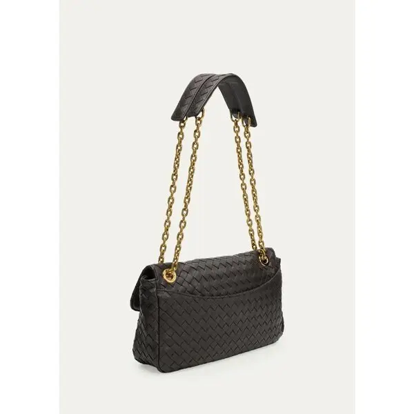 Bottega Veneta Madison Small Leather Shoulder Bag - Espresso