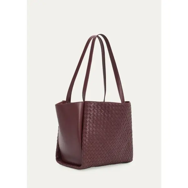 Bottega Veneta Corso Medium Leather Tote Bag - Deep Mahogany