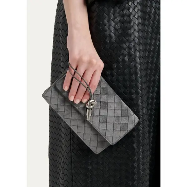 Bottega Veneta Andiamo Suede Wallet-on-chain