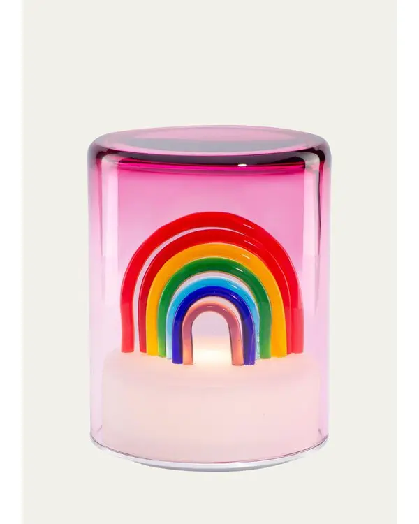 GREEN WOLF LIGHTING X Solange Azagury Partridge Rainbow 5" Rechargeable Cordless Table Lamp - Multi