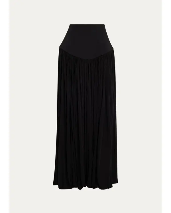 HEIRLOME Louise Gathered Yoke Jersey Maxi Skirt