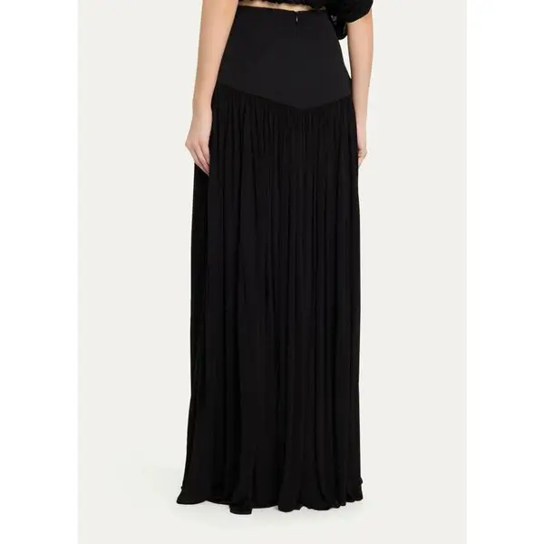 HEIRLOME Louise Gathered Yoke Jersey Maxi Skirt