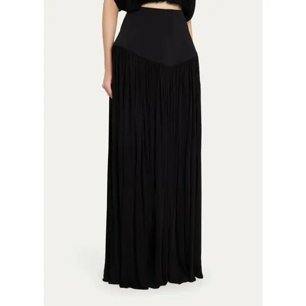 HEIRLOME Louise Gathered Yoke Jersey Maxi Skirt