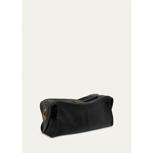 Balmain Pulse Padlock Crossbody Bag In Leather