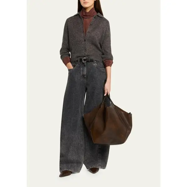 Brunello Cucinelli Wide-leg Denim Trousers
