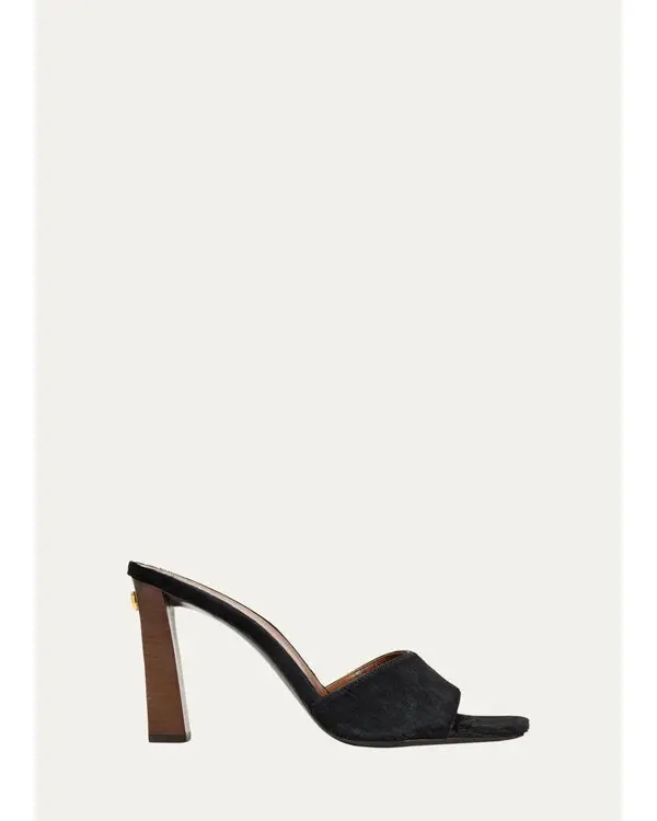 GIUSEPPE ZANOTTI 90mm Calf Hair Mules