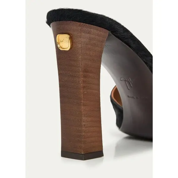 GIUSEPPE ZANOTTI 90mm Calf Hair Mules