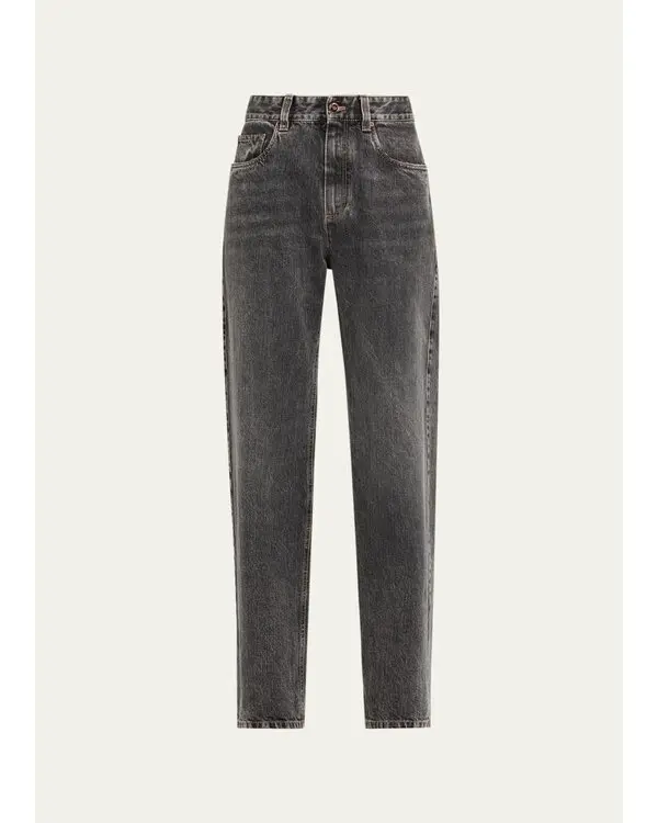 Brunello Cucinelli Mid-rise Straight-leg Pants