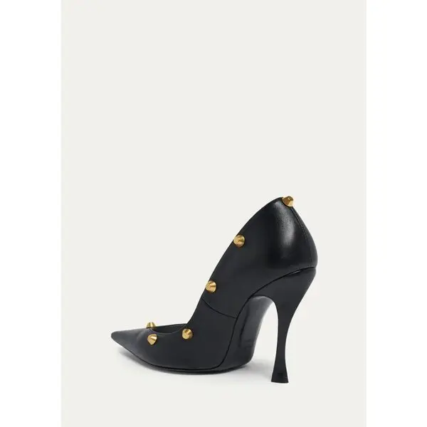 Balenciaga 110mm Studded Smooth Nappa Leather Pumps