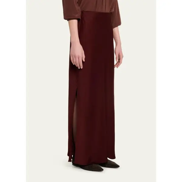 Brunello Cucinelli Long Double-vent Skirt