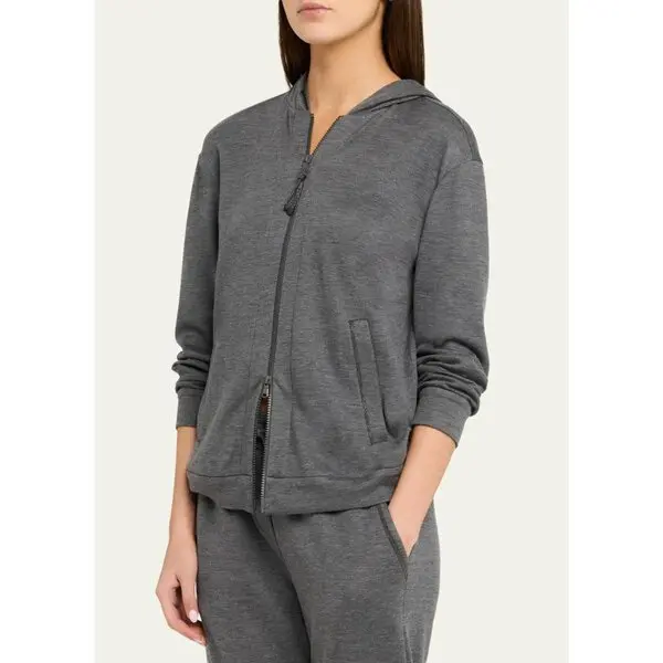Brunello Cucinelli Monili-trim Cardigan Sweatshirt