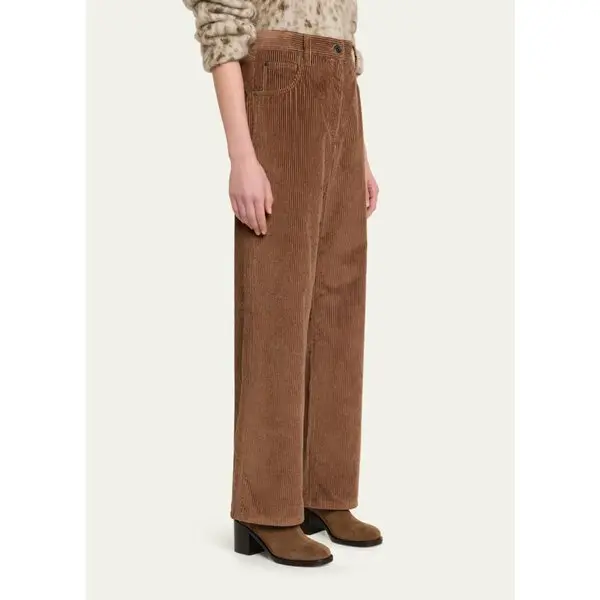 Brunello Cucinelli Mid-rise Corduroy Straight-leg Pants
