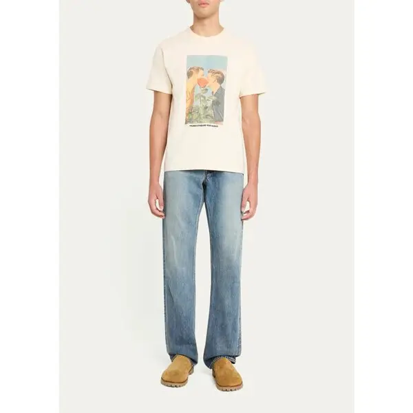JW Anderson Kissing Graphic Cotton T-shirt