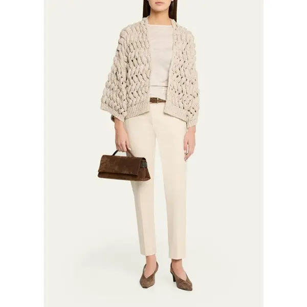 Brunello Cucinelli Paillette Open-knit Cardigan