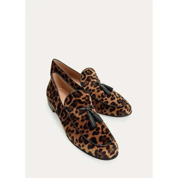 GIANVITO ROSSI Velvet Tassel Loafers