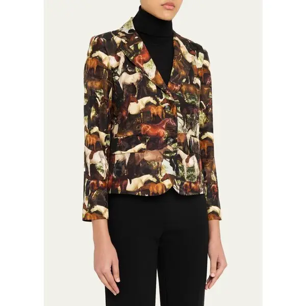 Libertine Take The Reins Silk Single-breasted Jacket