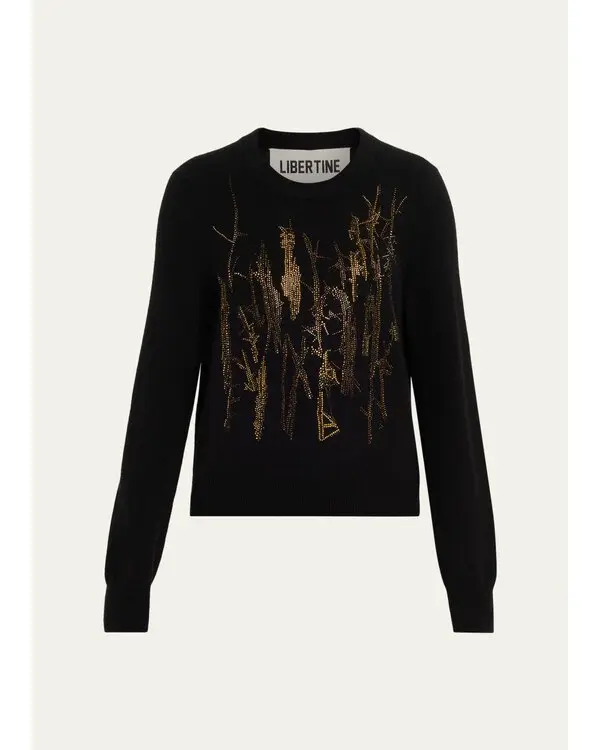 Libertine Crown Of Thorns Cashmere Crewneck Sweater