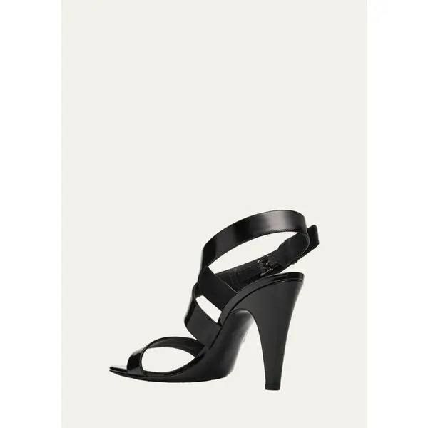 Alaïa 90mm Patent Leather Sandals