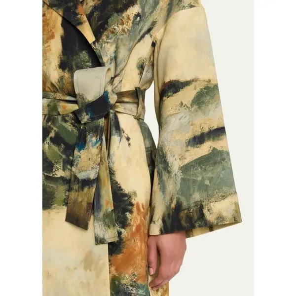 Libertine Modernist Lands Silk Vienna Wrap Coat